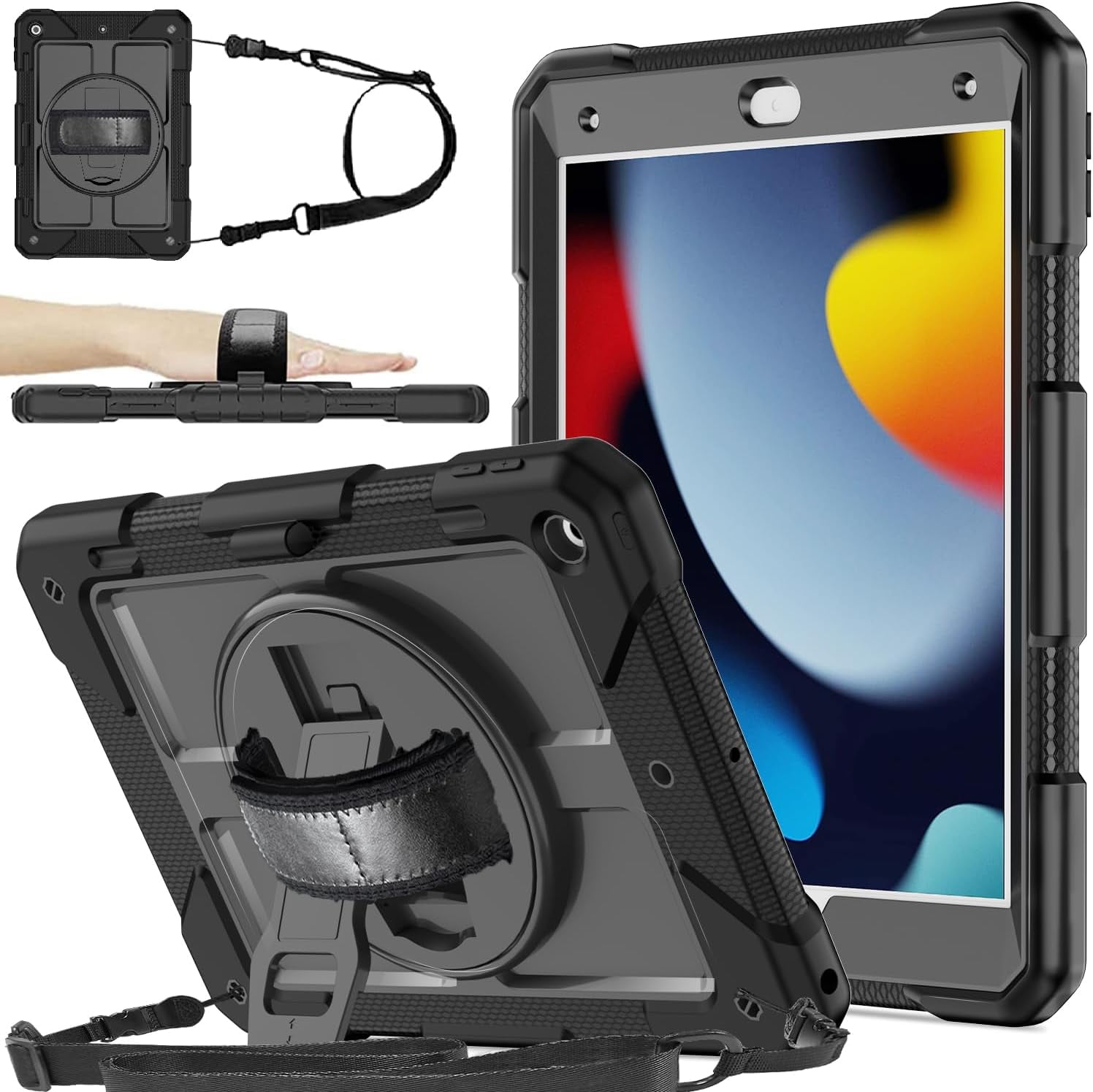 "BMOUO iPad 9th/8th/7th Gen Case, 10.2"" 2021/2020/2019, Shockproof ...