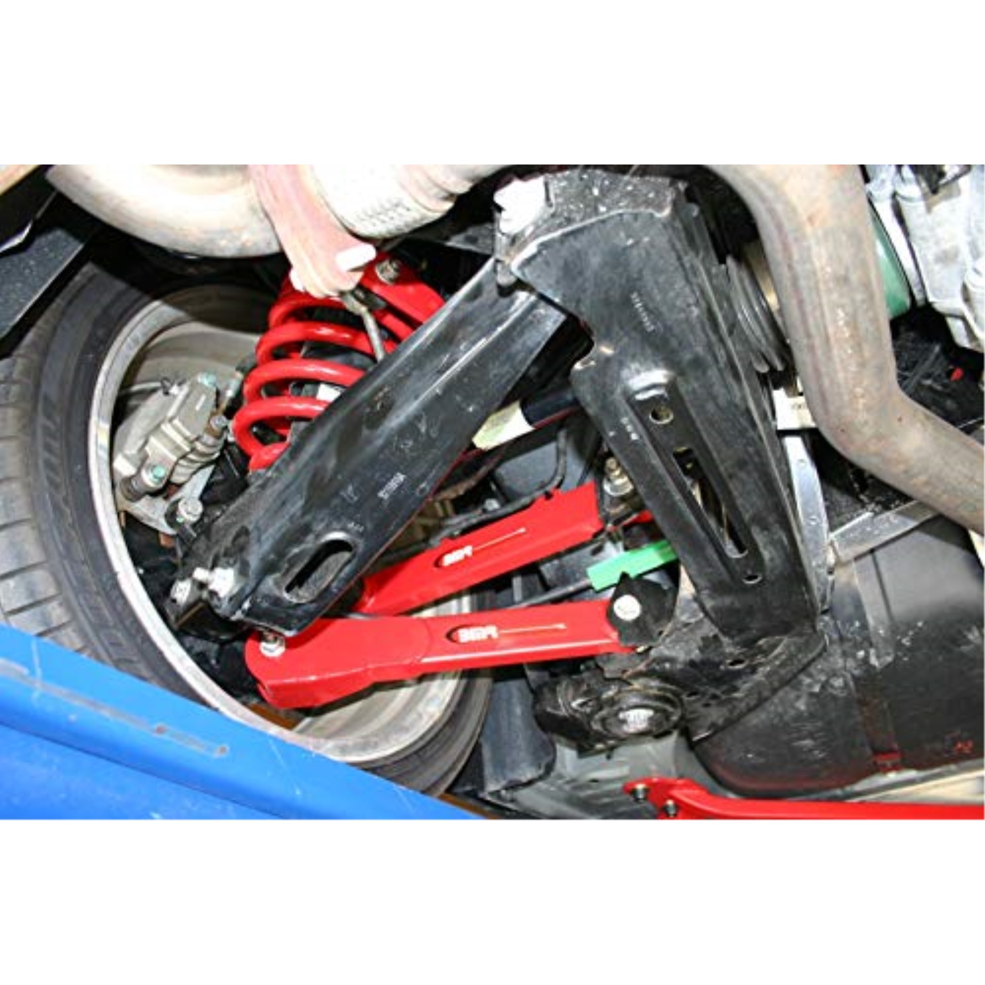 BMR 10-15 5th Gen Camaro Rear Non-Adj. Toe Rods (Polyurethane) - Red ...