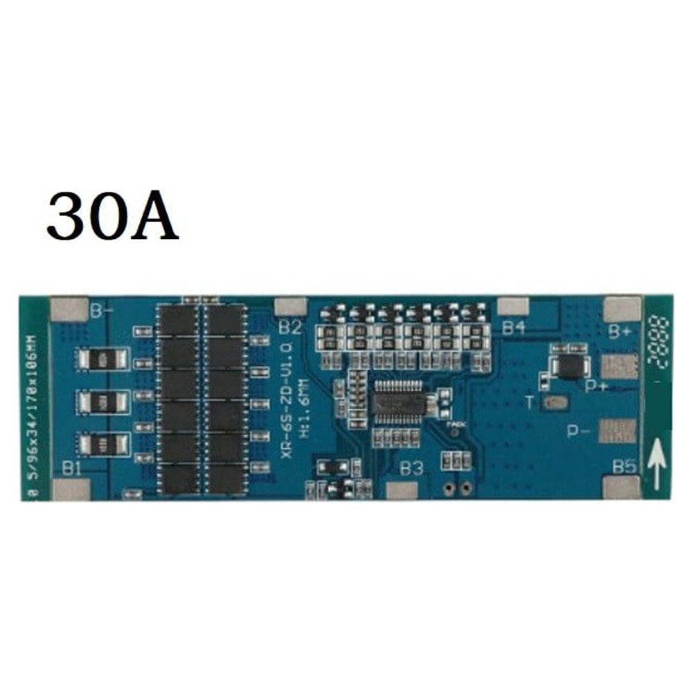 BMS 6S 24V 10A 20A 30A Balance Board Battery Charge Protection Plates ...