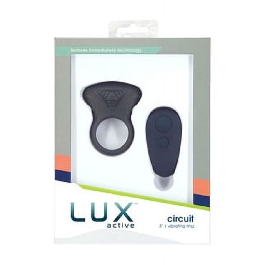 BMS Enterprises Lux Active Circuit 3 in. Vibrating Ring Silicone Black Bullet Vibrator - Walmart.com