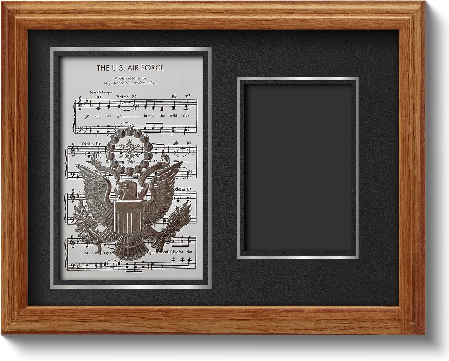 BMT Graduation Gift – 6x8 Frame Holds 2x3 Photo – USAF Emblem with Song ...