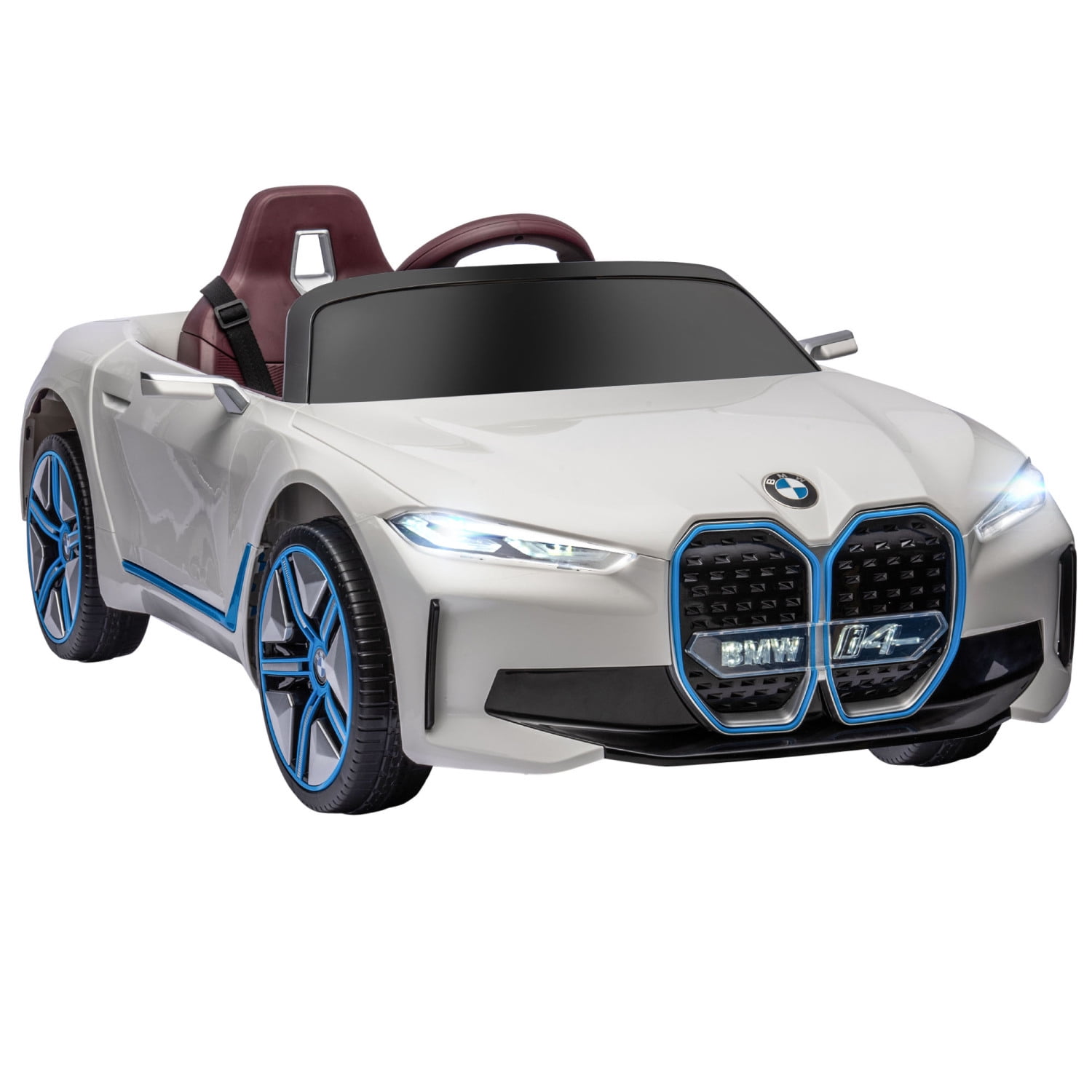 BMW 12V Electric Ride-On Car 2.4G Remote Suspension Horn Music Lights ...
