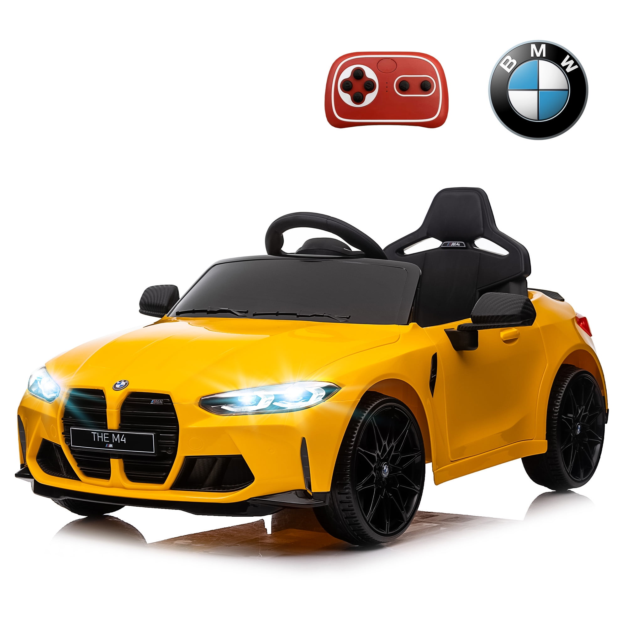 BMW 12V Ride on Car with Remote Control Ride on Toy for Boys and Girls ...