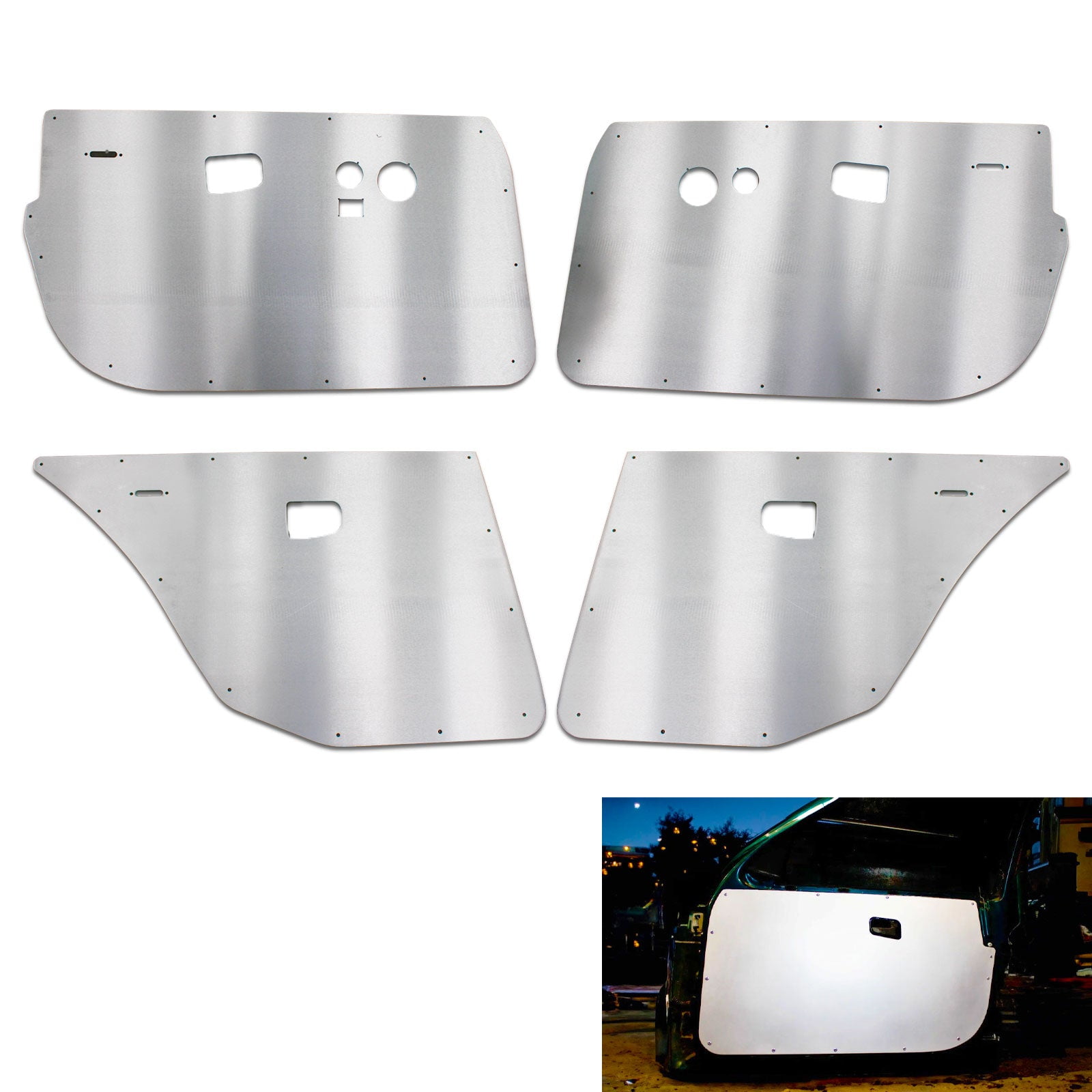 BMW E36 4 Door Aluminum Front n Rear Panels Skins Race Track Car Cards ...