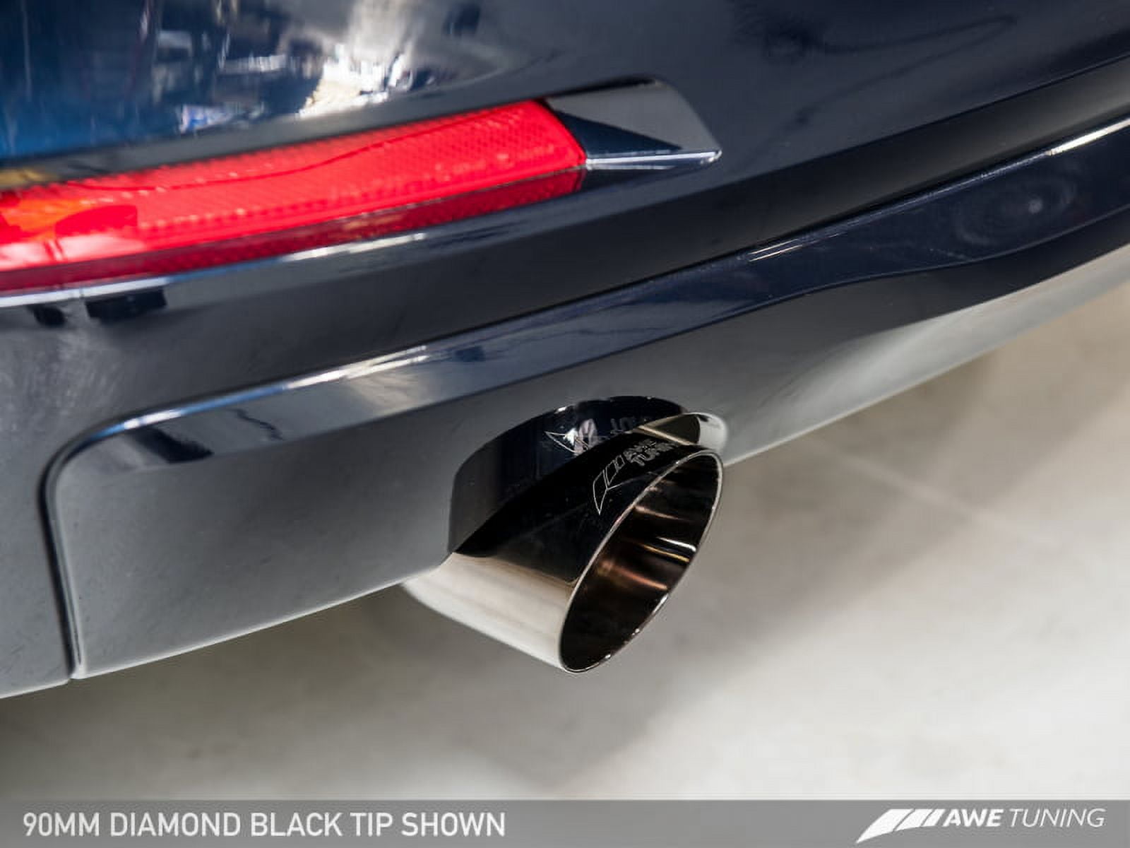 BMW F30 320i Touring Exhaust w/Performance Mid Pipe - Diamond Black Tip ...