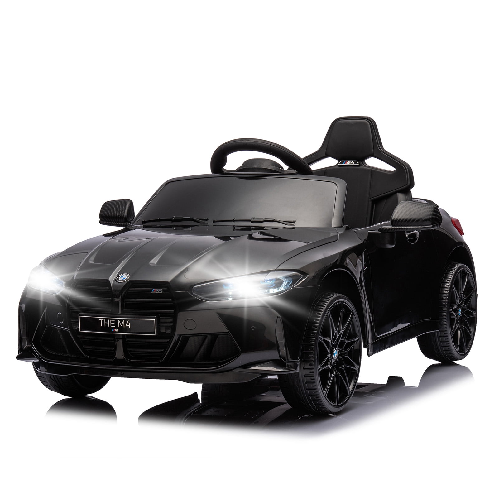BMW M4 12V Black Ride On Car for Kids,With Parents Remote Control,Kids ...