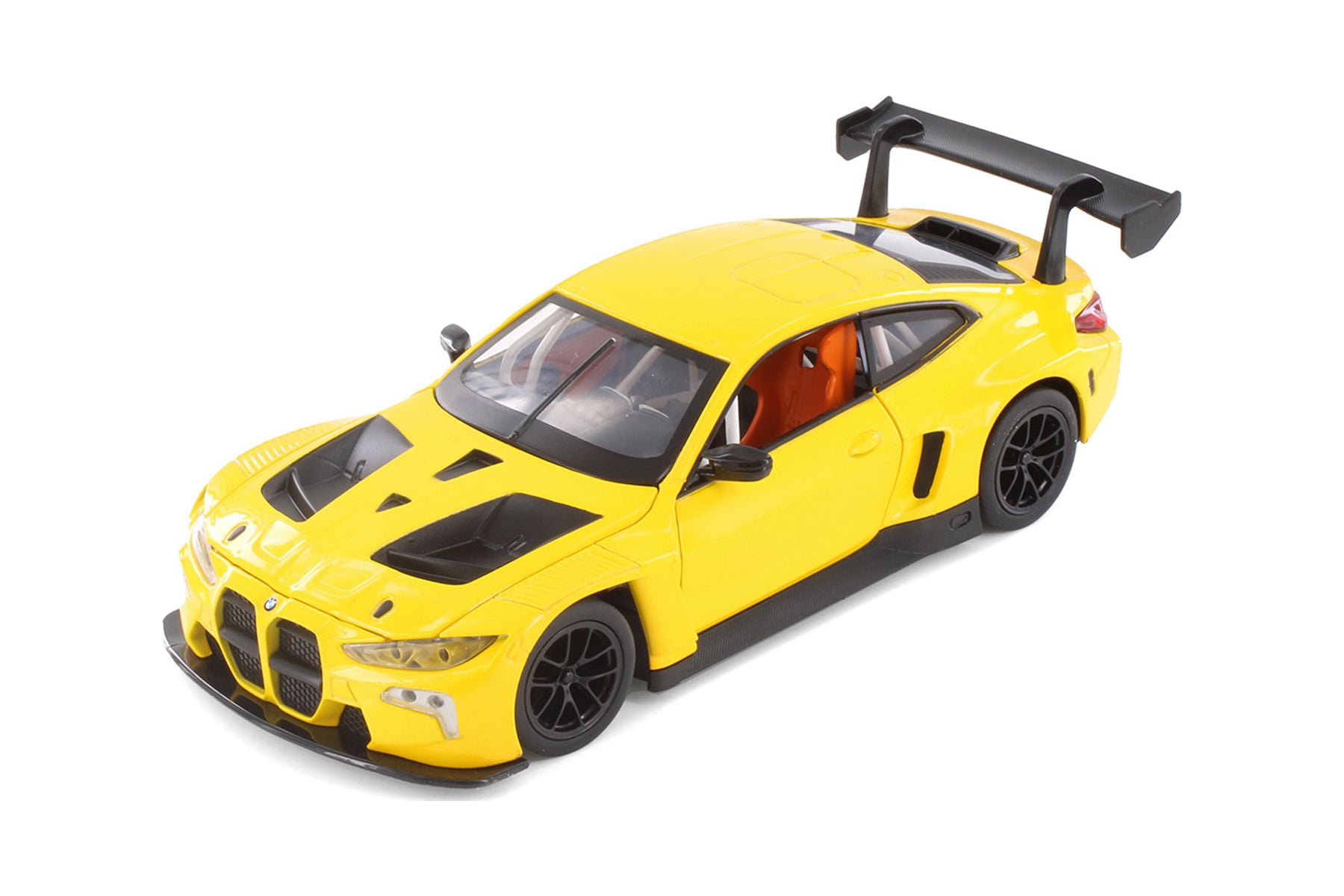 BMW M4 GT3, Yellow - Showcasts 68277YL - 1/24 Scale Diecast Model Car ...