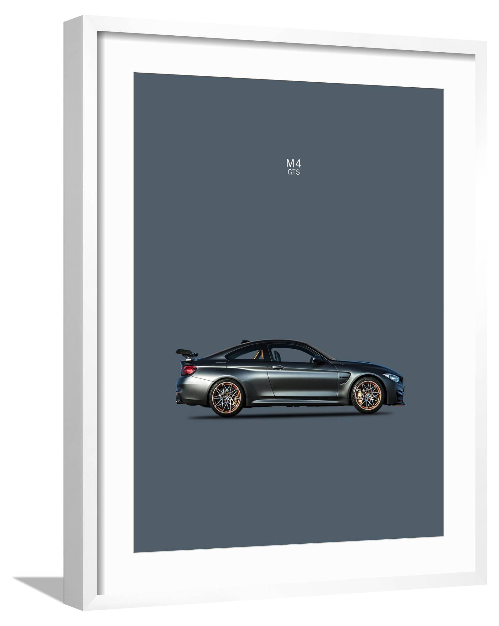 Art.com BMW M4 GTS Art Print by Mark Rogan, White Frame Wall Art, 23" x ...