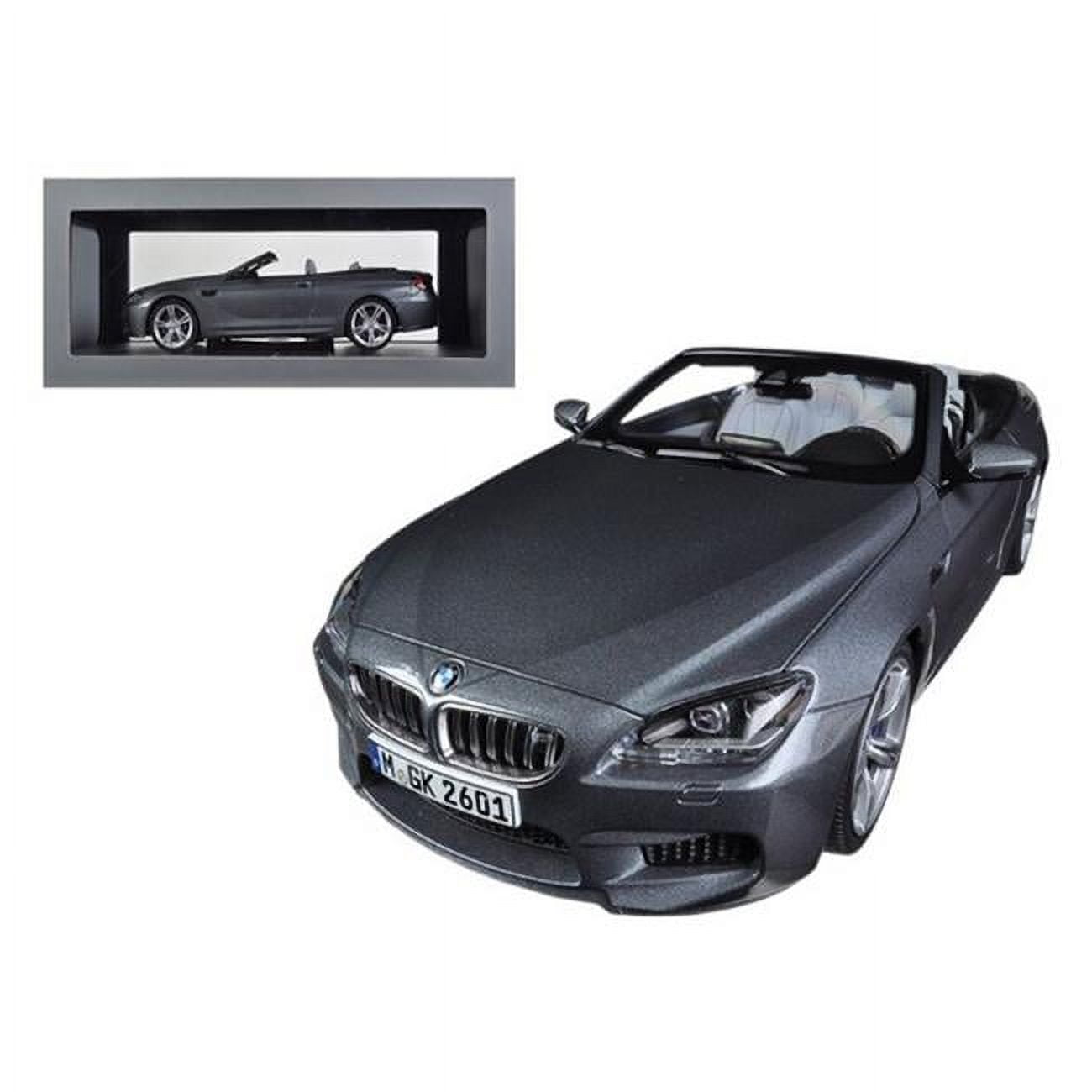 BMW M6 F12M Convertible Space Grey 1/18 Diecast Car Model by Paragon ...