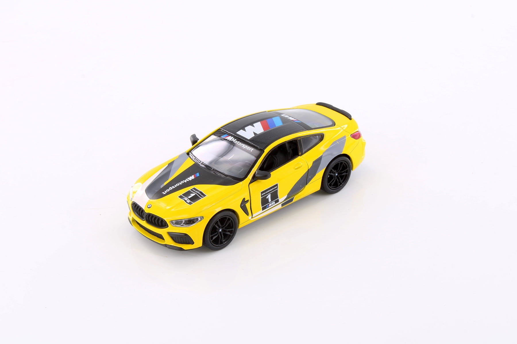 BMW M8 Competition Coupe Livery Edition, Yellow - Kinsmart 5425DF - 1/ ...