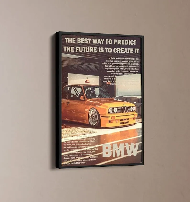 BMW Poster, Luxury Car Art Poster, Gift Poster - Walmart.com