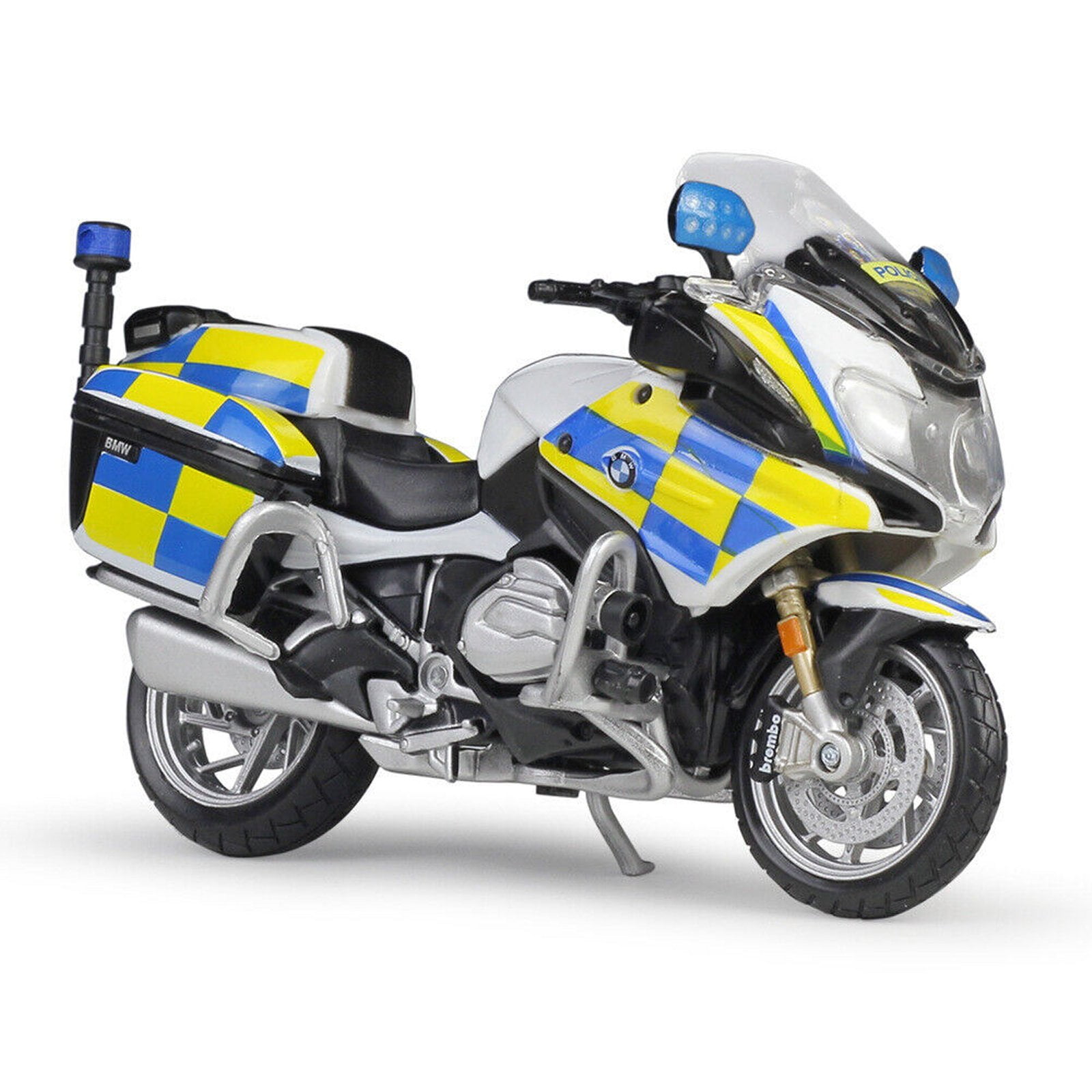 BMW R1200 RT (British Police) Motorcycle [1:18 scale in Blue and Yellow ...