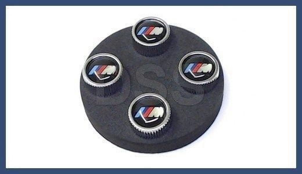 BMW Set of M Valve Stem Caps Silver Tire Caps M3 M5 M6 GENUINE ...