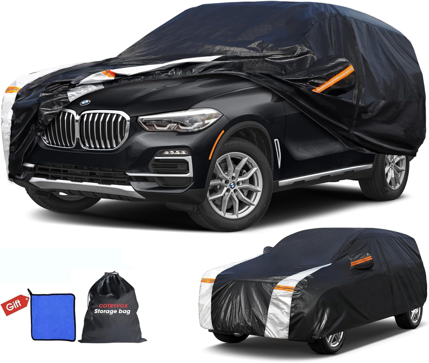 BMW X5 Car Cover 100% Waterproof All Weather, Gift with Towel, 10 ...