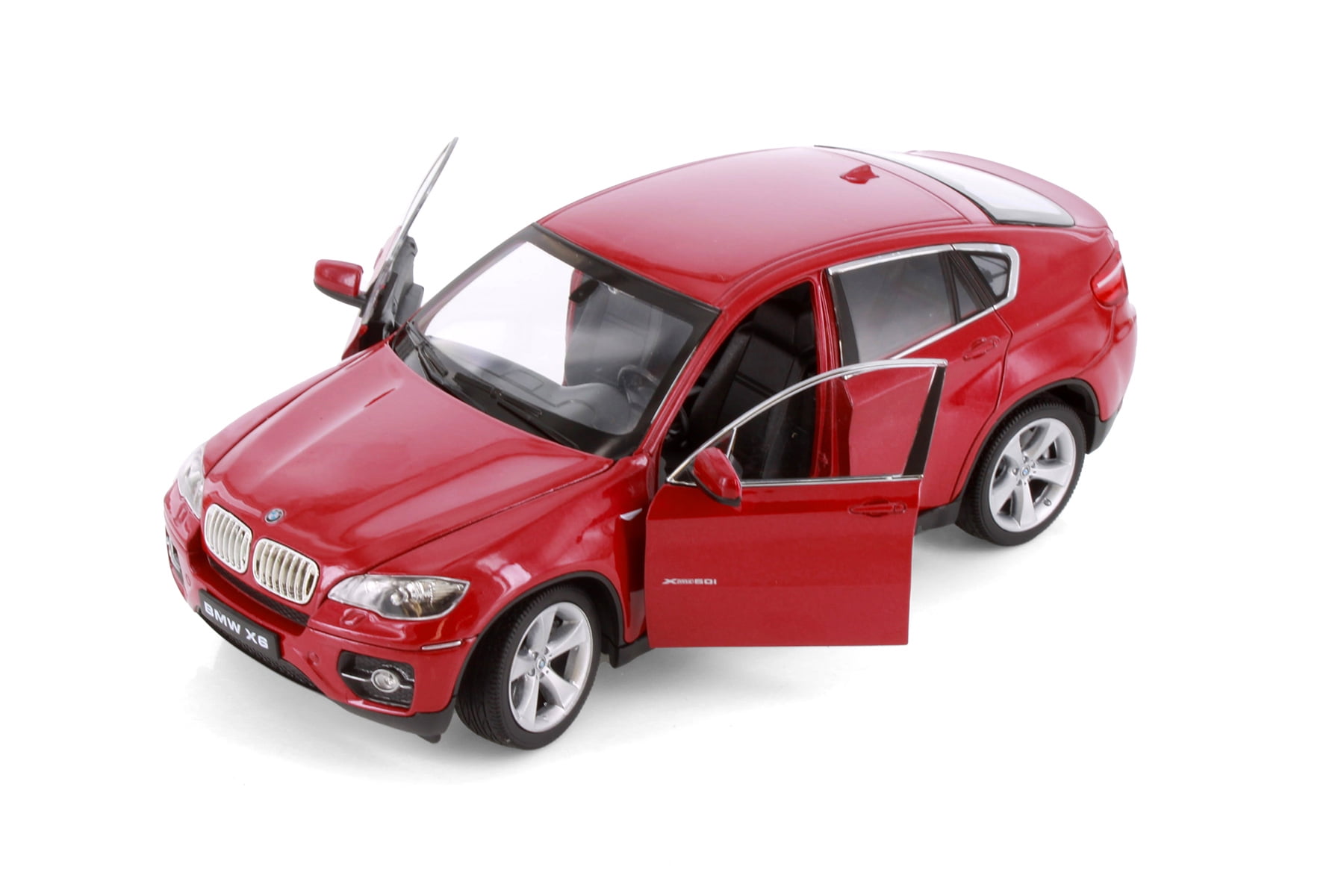BMW X6, Red Mid-Sized Luxury Car - Welly 24004/4D - 1/24 Scale Diecast ...