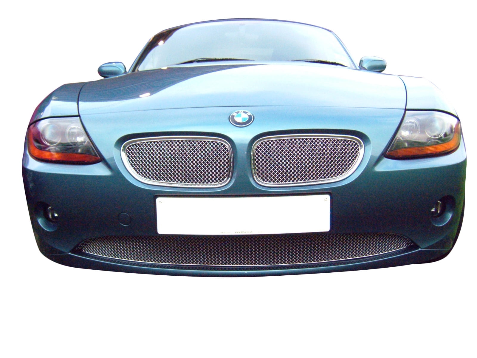 BMW Z4 Front Grill Set - Silver finish (2003 to 2006) - Walmart.com