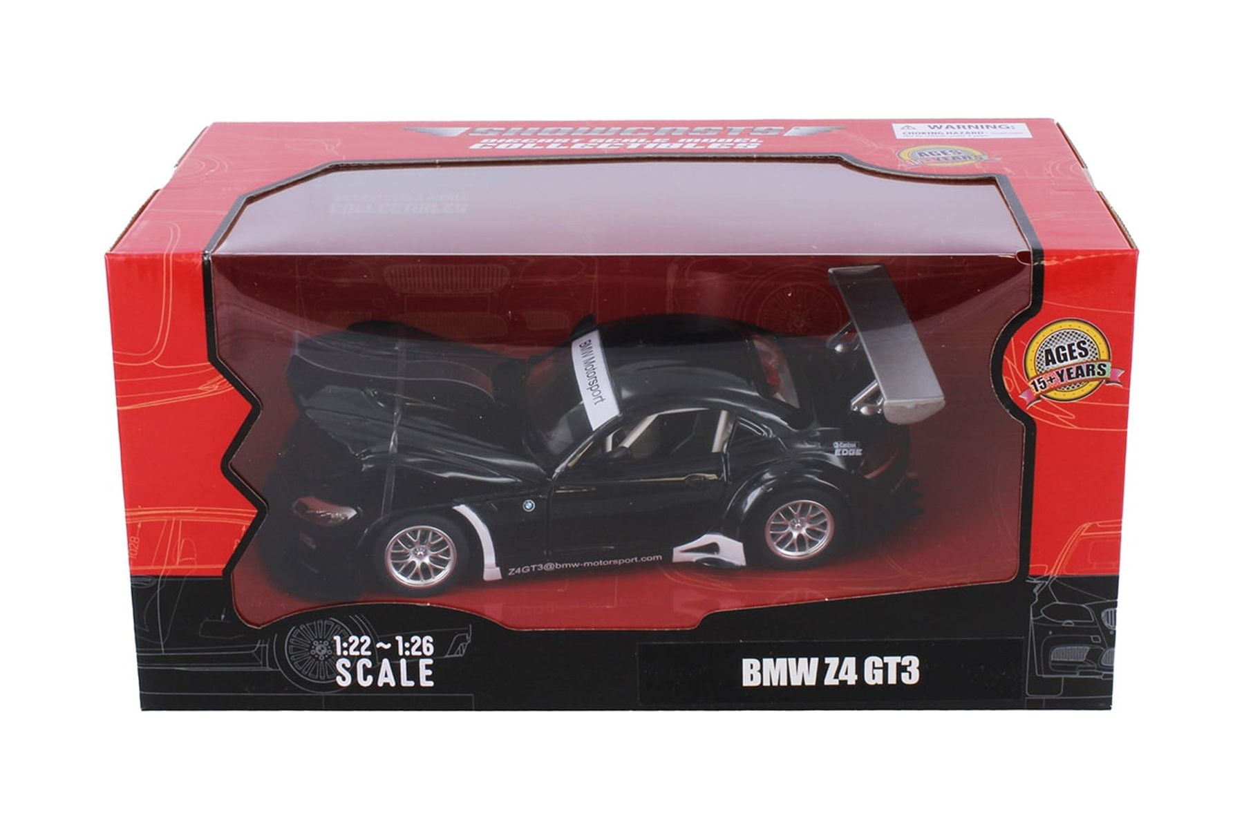 BMW Z4 GT3, Black - Showcasts 68251BK - 1/24 Scale Diecast Model Car ...