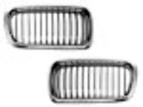 BMW e38 (99-01) GENUINE Kidney Grille set L+R (x2) Black Center ...