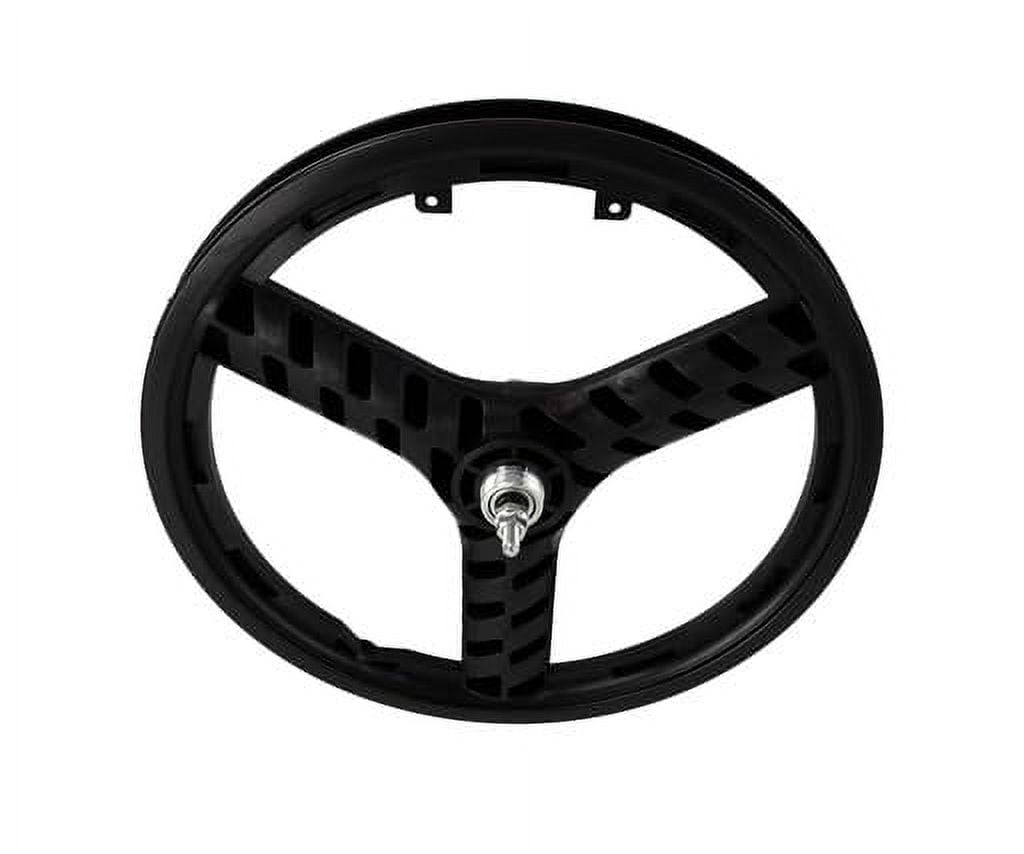 BMX 20" 3 Spoke Plastic Freewheel Wheel Black - Walmart.com