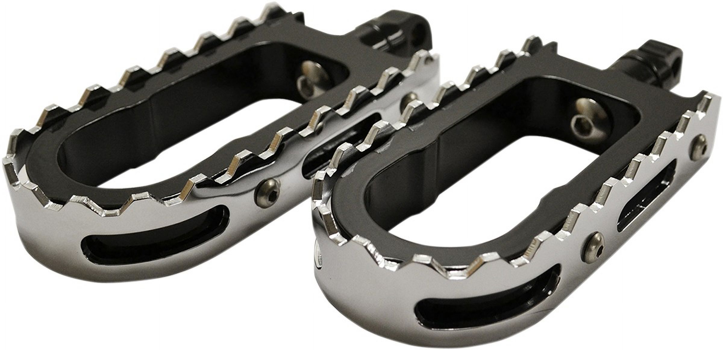 BMX Footpegs - Black Peg with Chrome Teeth - Walmart.com