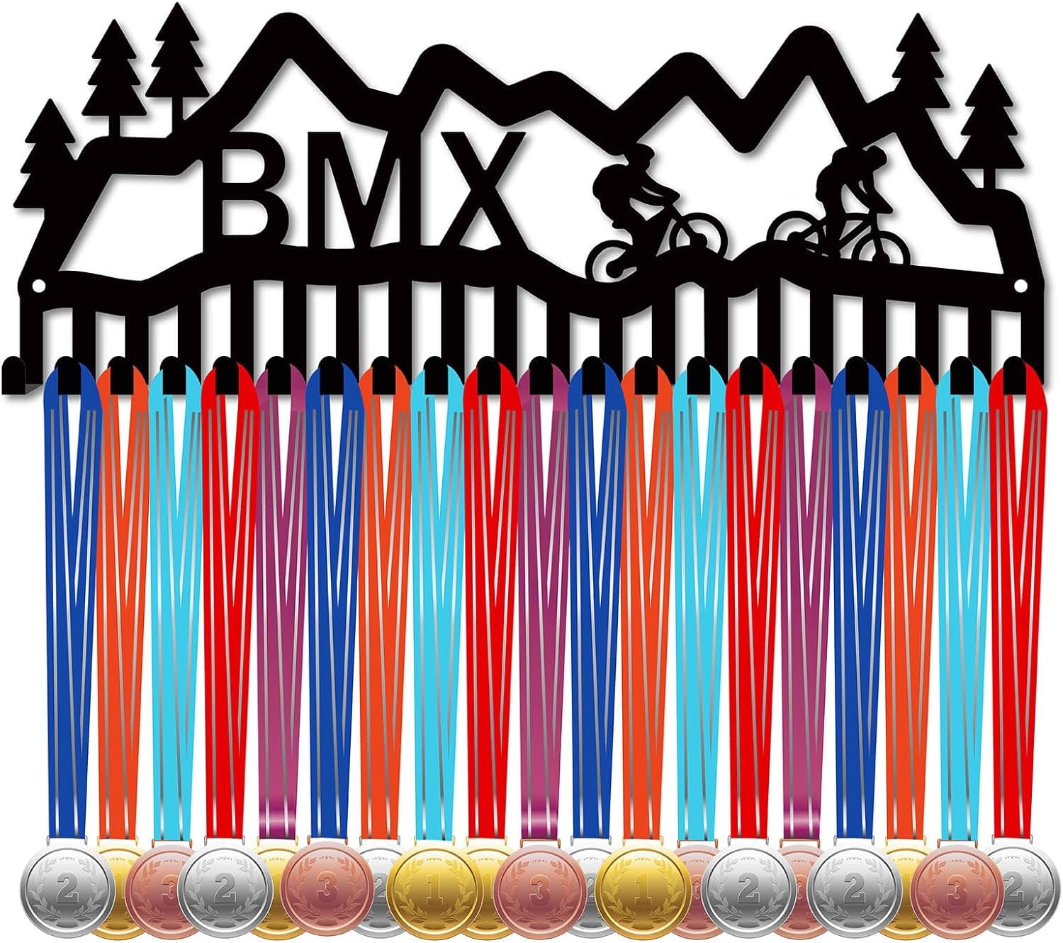 BMX Medal Holder Off-Road Bicycle Competition Medal Hanger Display Rack ...
