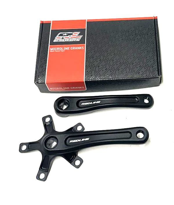 BMX Redline Microline Square Taper Crank Arms Black 160mm 5 Bolt 110 mm ...