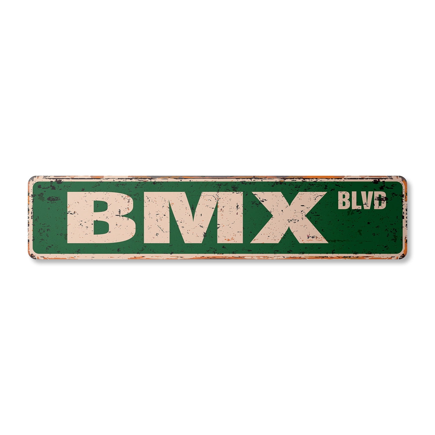 BMX Vintage Plastic Street Sign bike frame bars race signs | Indoor ...