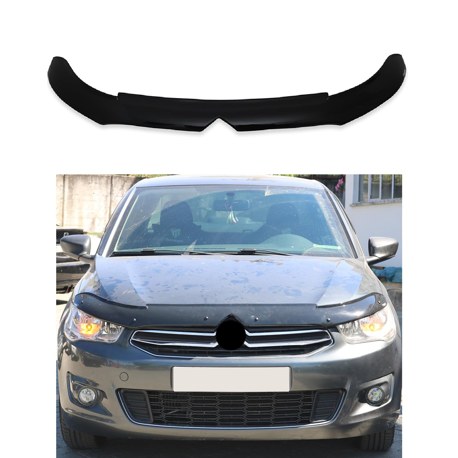 BMY Hood Deflector/Front Bug Shield Compatible for Citroen C-Elysee ...