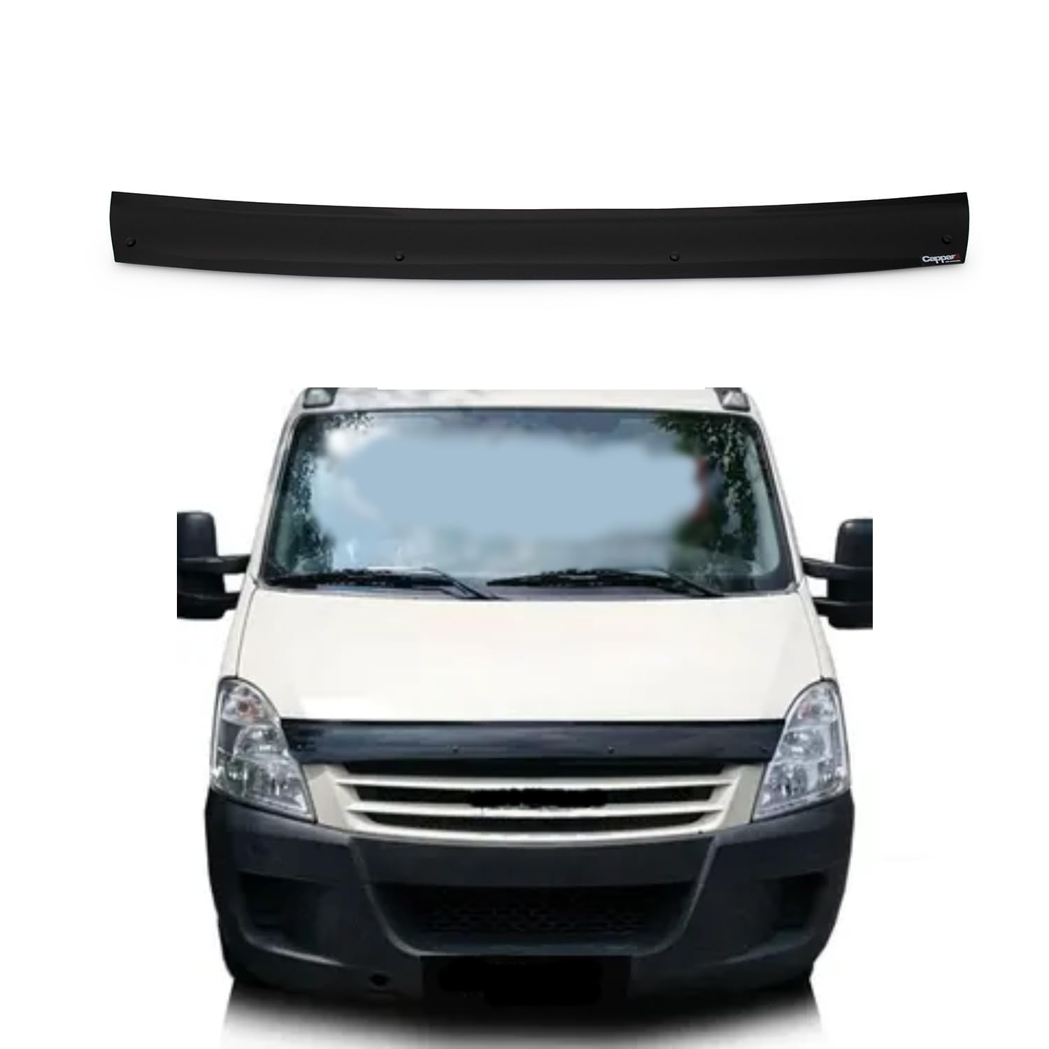 BMY Hood Deflector / Front Bug Shield Compatible for Iveco Daily 2006 ...