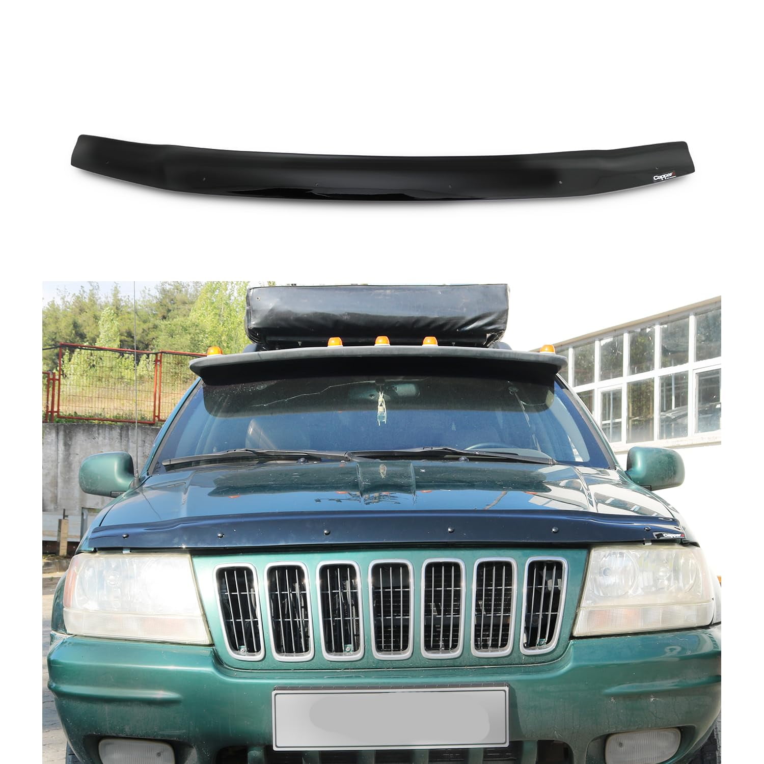 BMY Hood Deflector / Front Bug Shield Compatible for Jeep Grand ...