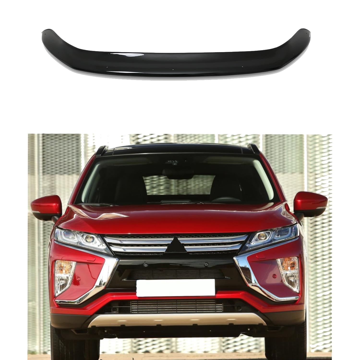 BMY Hood Deflector / Front Bug Shield Compatible for Mitsubishi Eclips ...