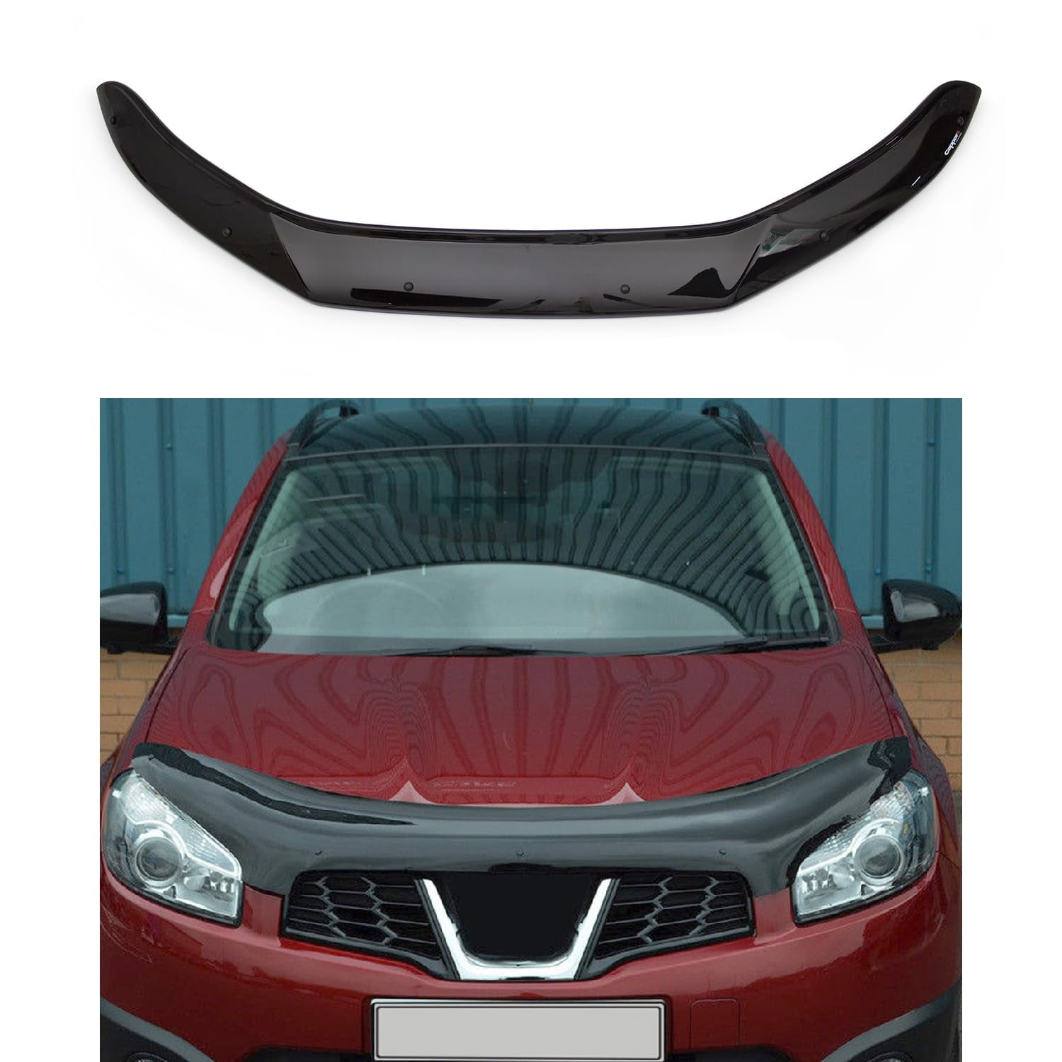 BMY Hood Deflector / Front Bug Shield Compatible for Nissan Qashqai ...
