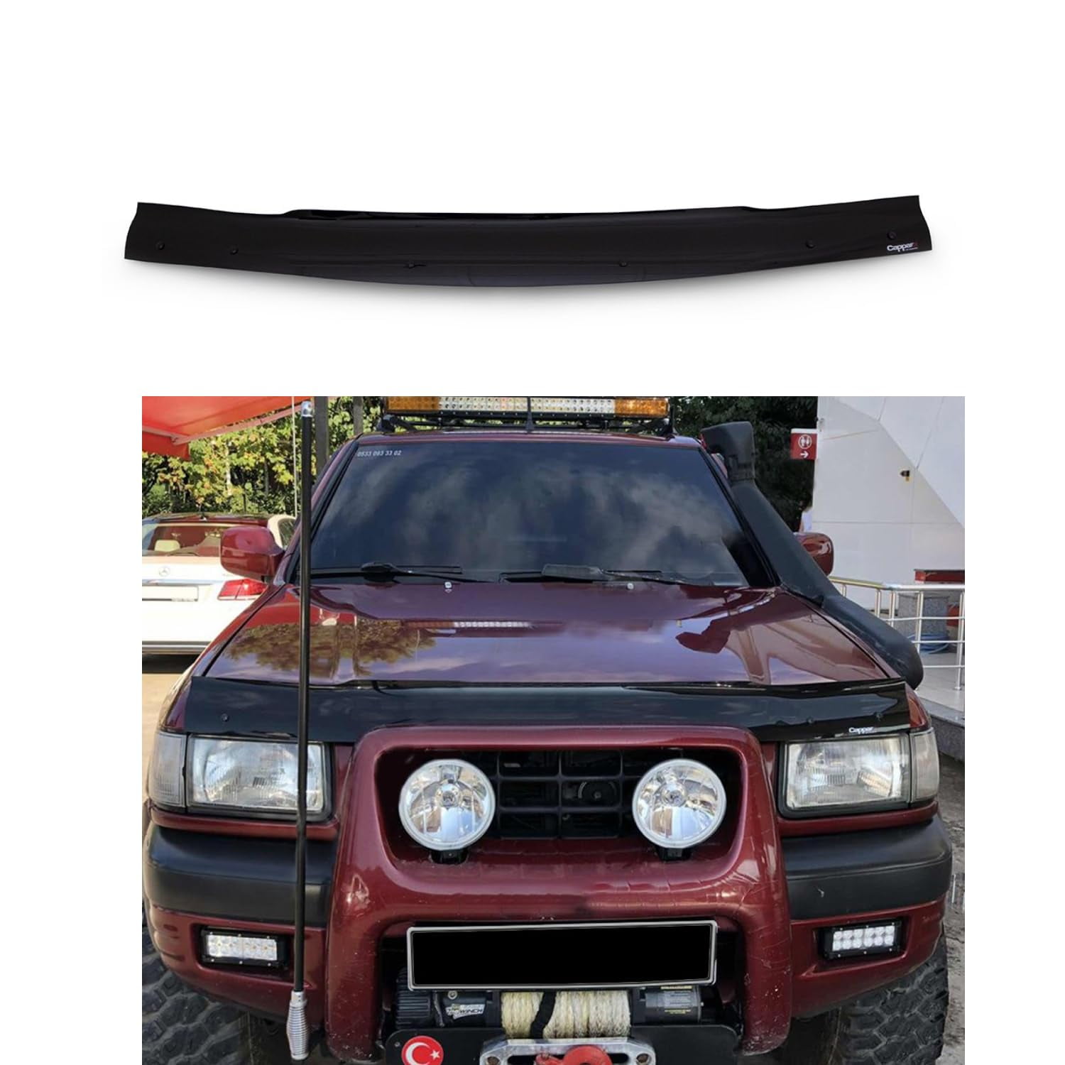 BMY Hood Deflector / Front Bug Shield Compatible for Opel Frontera 1999 ...