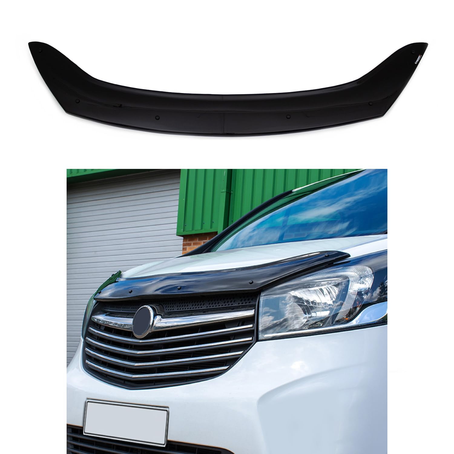 BMY Hood Deflector / Front Bug Shield Compatible for Opel Vivaro B 2014 ...