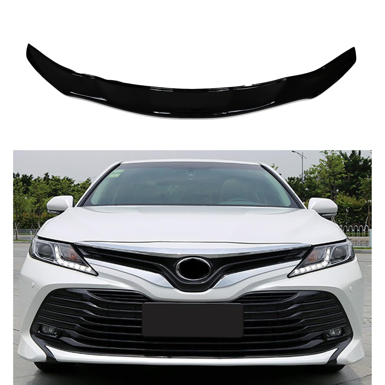 BMY Hood Deflector / Front Bug Shield Compatible for Toyota Camry XV70 ...