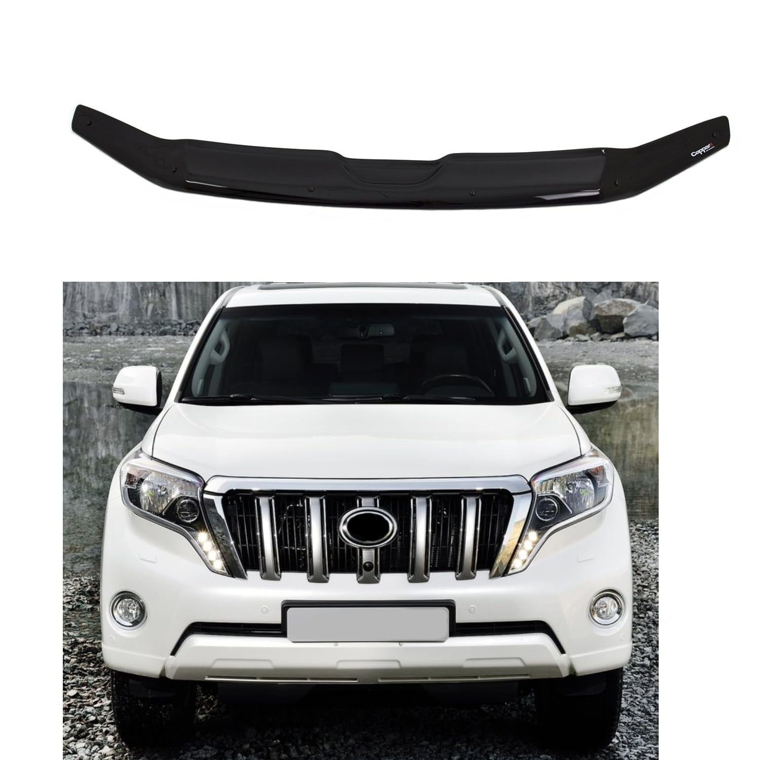 BMY Hood Deflector / Front Bug Shield Compatible for Toyota Land ...