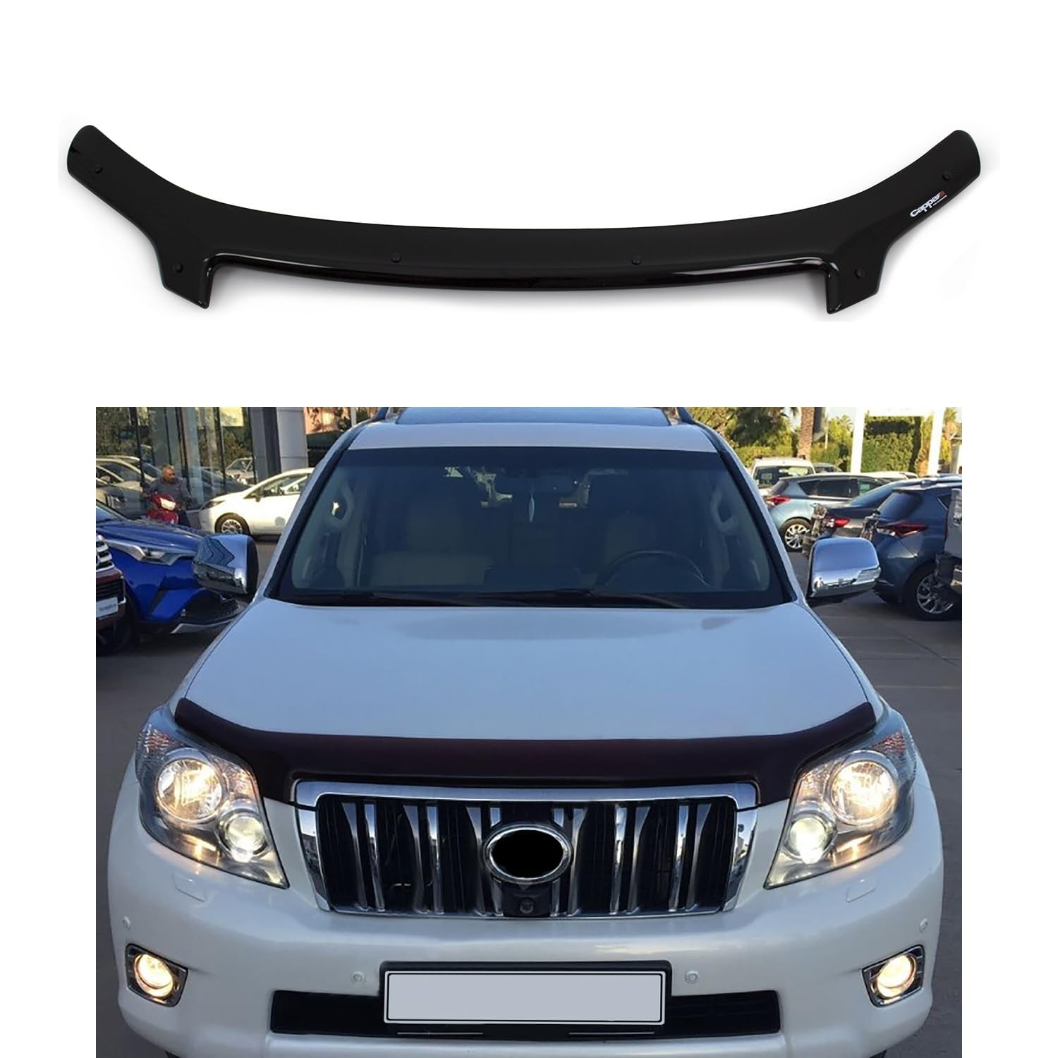 BMY Hood Deflector / Front Bug Shield Compatible for Toyota Land ...