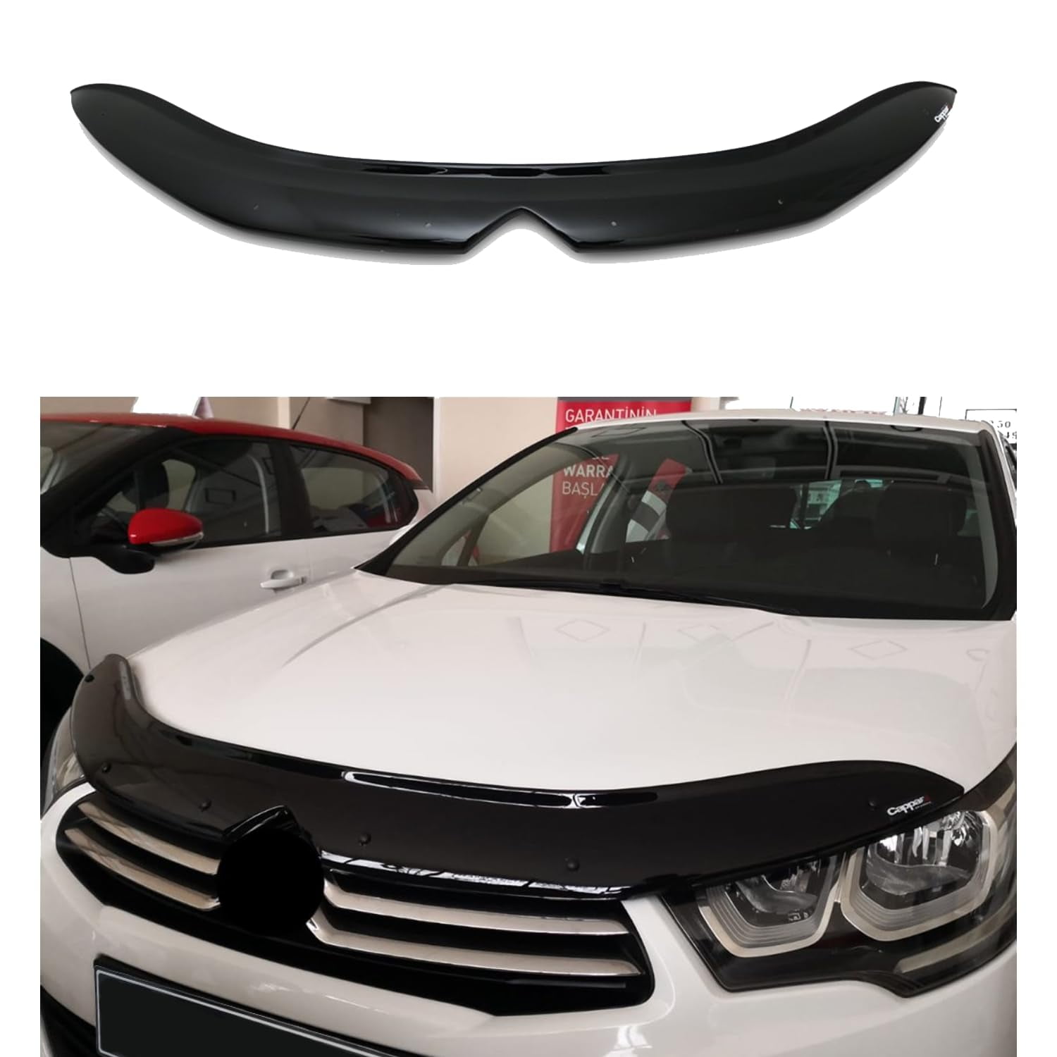 BMY Hood Deflector/Front Bug Shield Compatible for its Citroen C4 2011 ...
