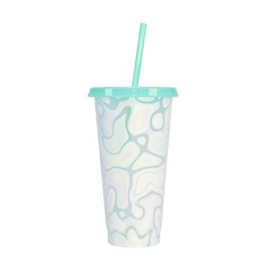 Pink / Red and Blue / Green Color Changing Tumblers with Straw for Home ...