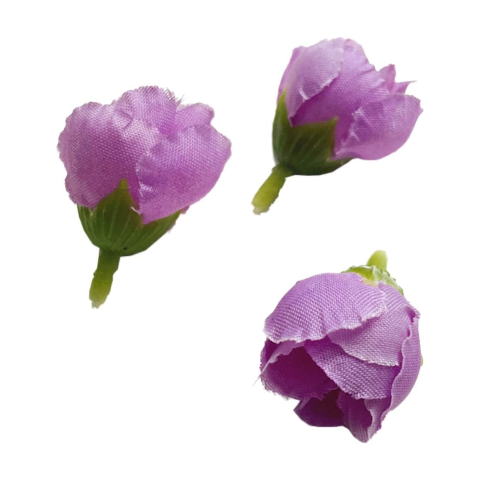 BMYJ 50PCS Mini Rose Buds Artificial Flowers - Small Fake Flower Stems ...