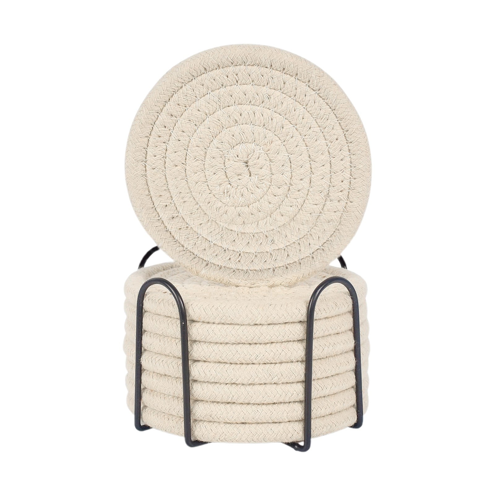 BMYJ 8PCS Cotton Rope Woven Table Mats, Hot Pads for Kitchen, Non Slip ...