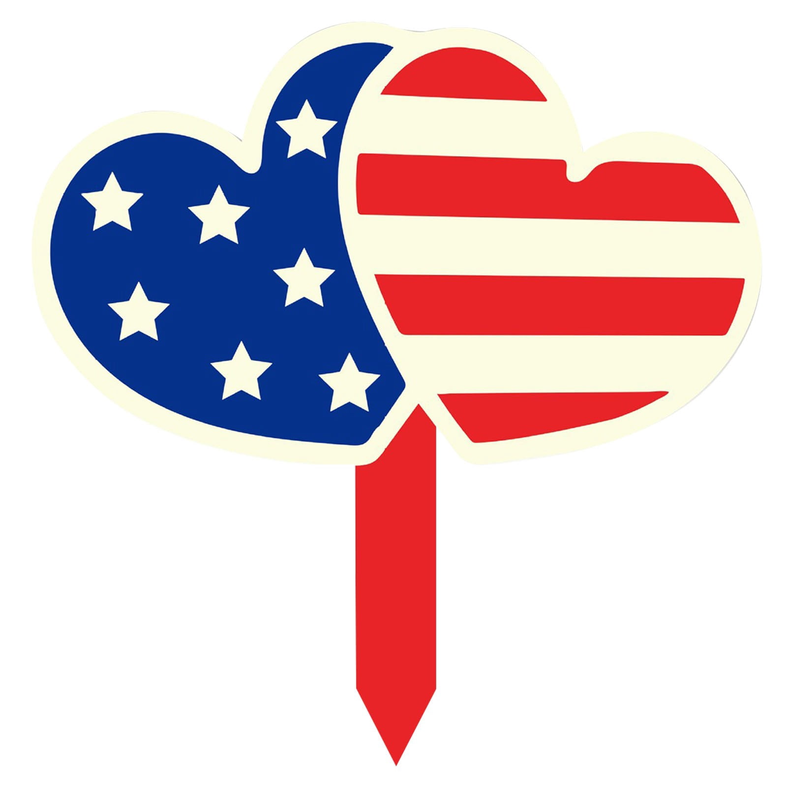 BMYJ American Flag Patriotic Garden Stake - Outdoor Independence Day ...