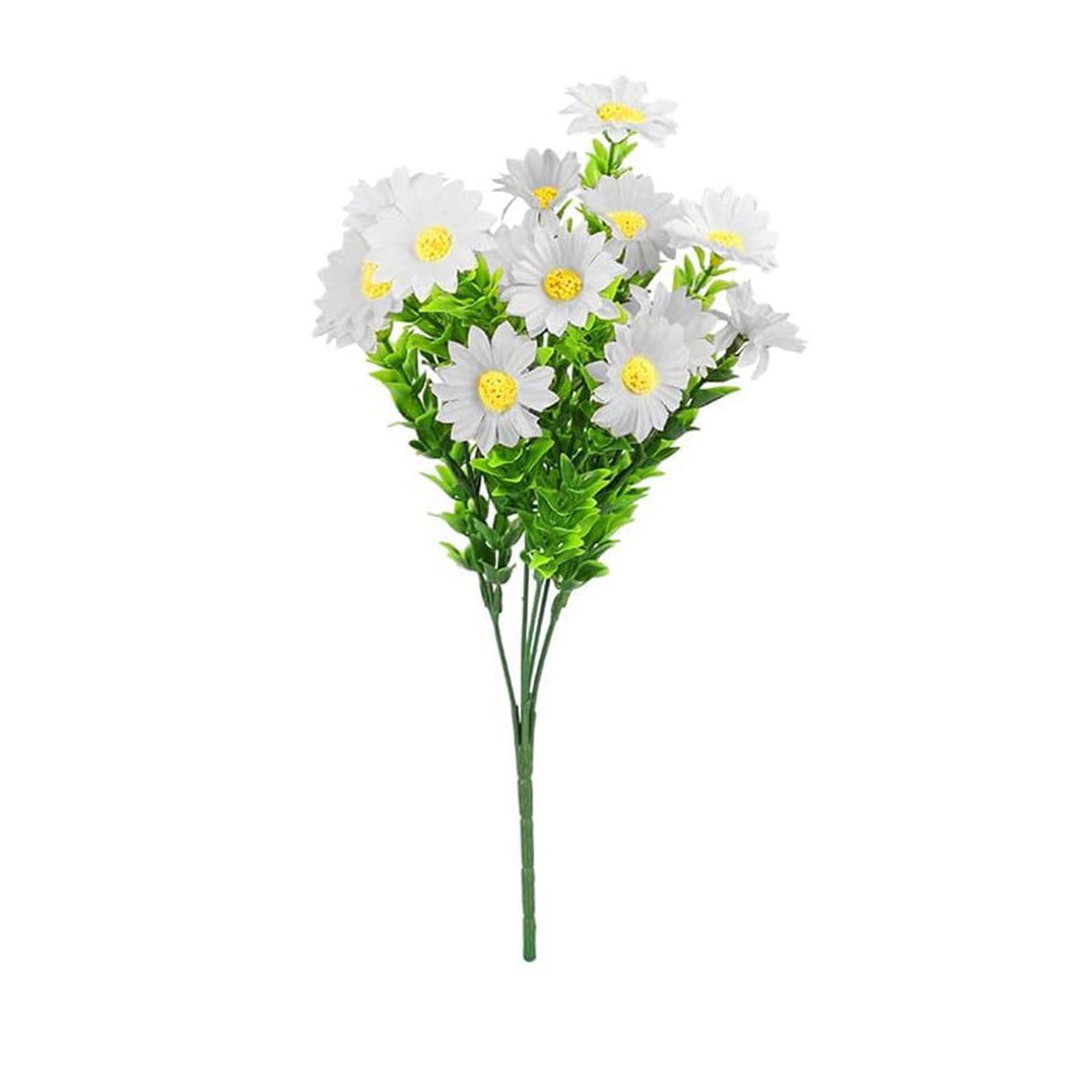 BMYJ Artificial Daisy Memorial Bouquet - Silk Cemetery Flowers with ...