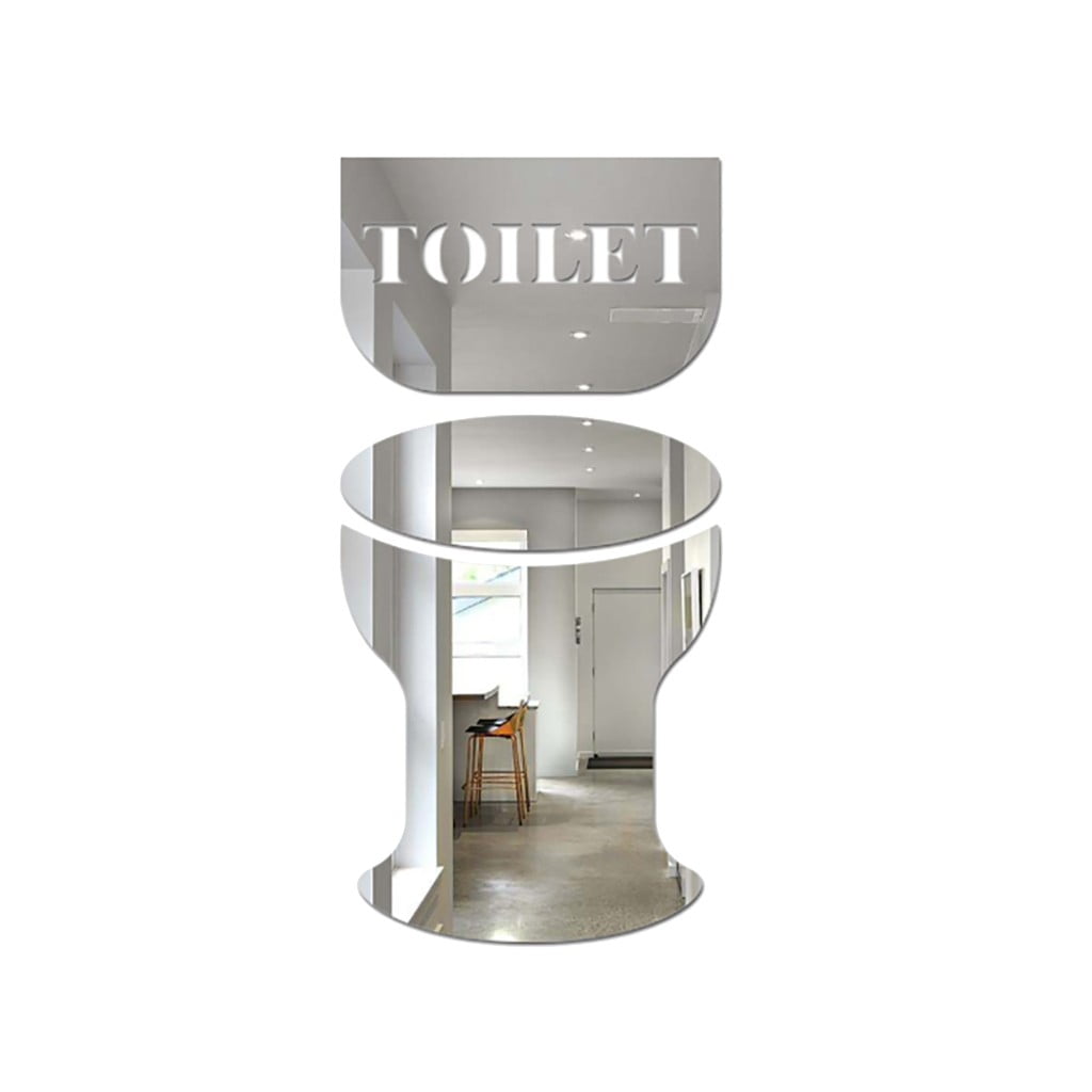 BMYJ Creative Personality Wall Stickers Toilet Stickers Bathroom Wall ...