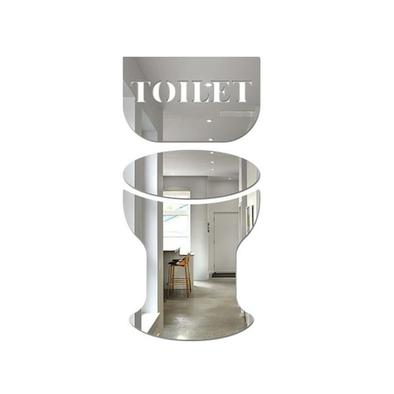 BMYJ Creative Personality Wall Stickers Toilet Stickers Bathroom Wall ...