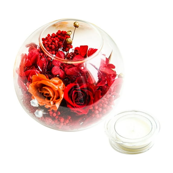 BMYJ DIY Scented Arrangements Candle Holders Set - Glass Candlesticks ...