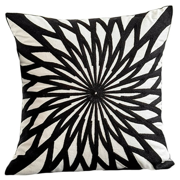 BMYJ Geometric Towel Embroidery Pillow Cover Bedroom Throw Pillow Case ...