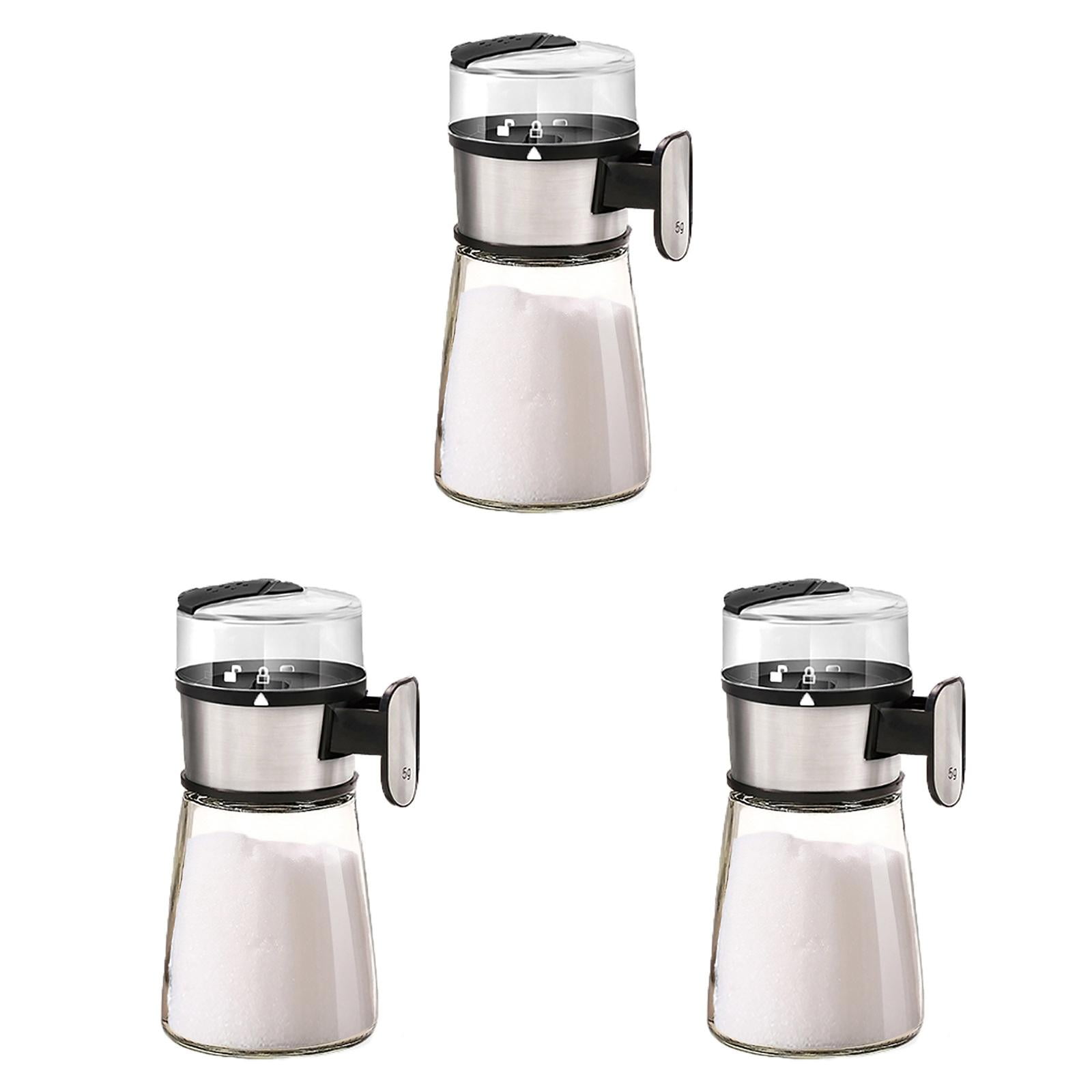 BMYJ Glass Sugar Dispenser with Three Dispensing Modes, Weighted Pourer ...