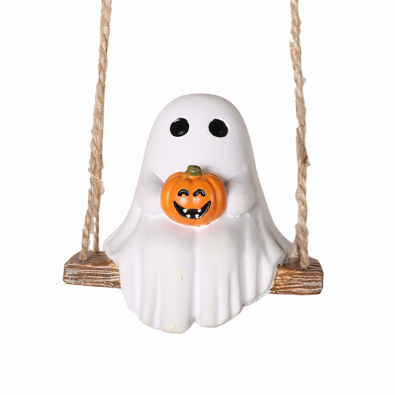 BMYJ Halloween Cute Swing Ghost Tree Ornaments Small White Ghost ...