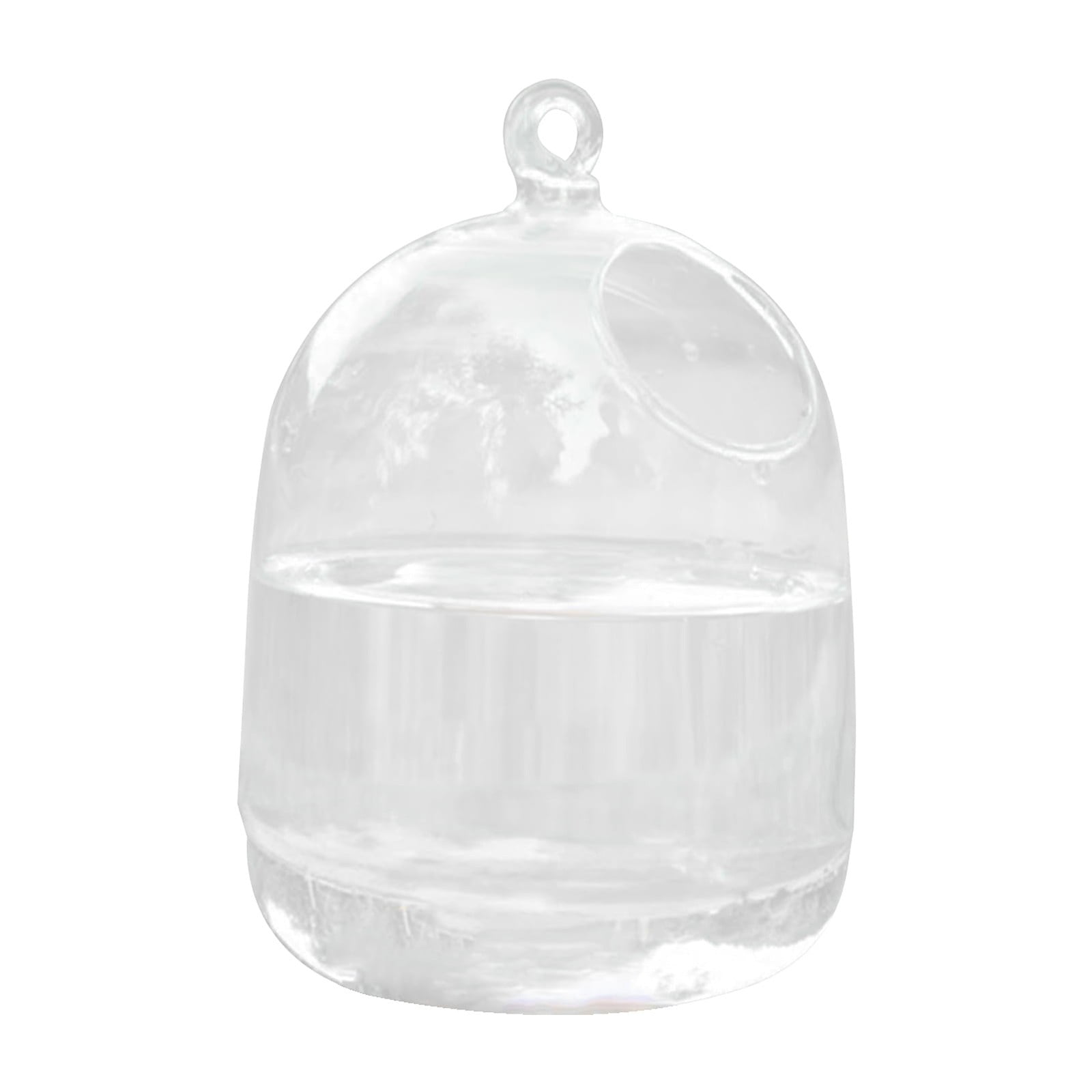 BMYJ Hanging Glass Fish Tank Bowl 5.9x3.9 Inch - Transparent Mini ...